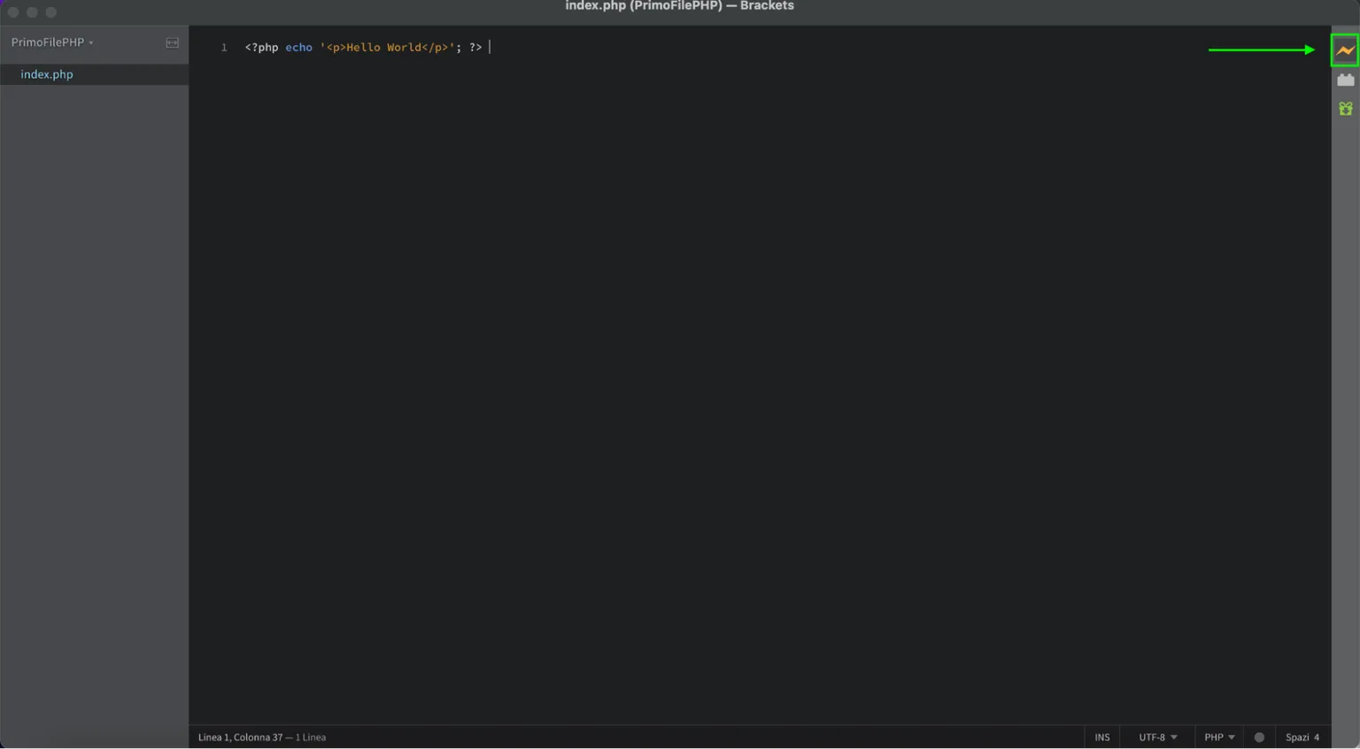 Gestire File Php Con Brackets E Mamp Localhost Editor Htmlit