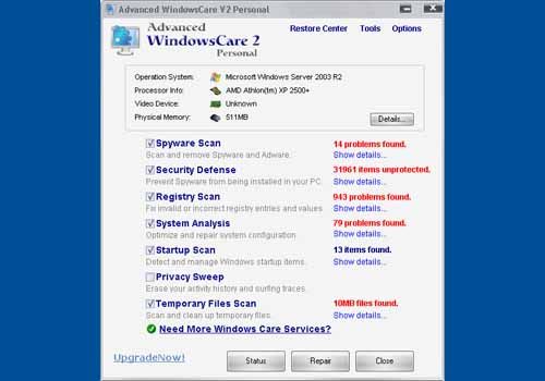 Advanced WindowsCare Personal | Download HTML.it