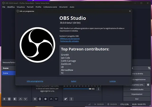 OBS Studio 30 è in download: le novità della beta