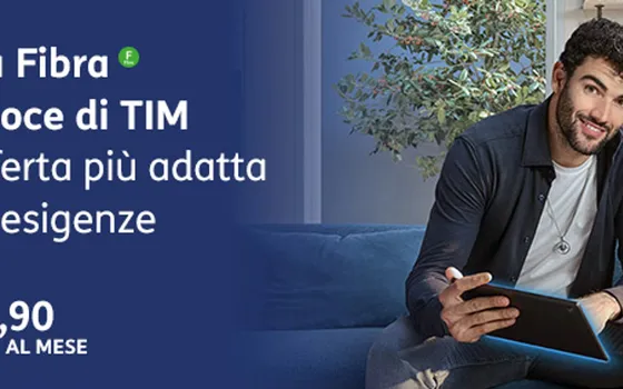 Fibra TIM: ora fino a 10 Gigabit/s da 24,90 euro al mese