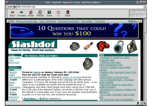 Dillo Web Browser | Download HTML.it