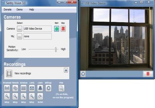 Sentry Vision Security: videosorveglianza | Download HTML.it