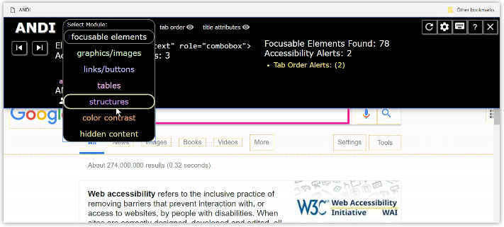 ANDI: Web Accessibility Inspection Tool open source | HTML.it