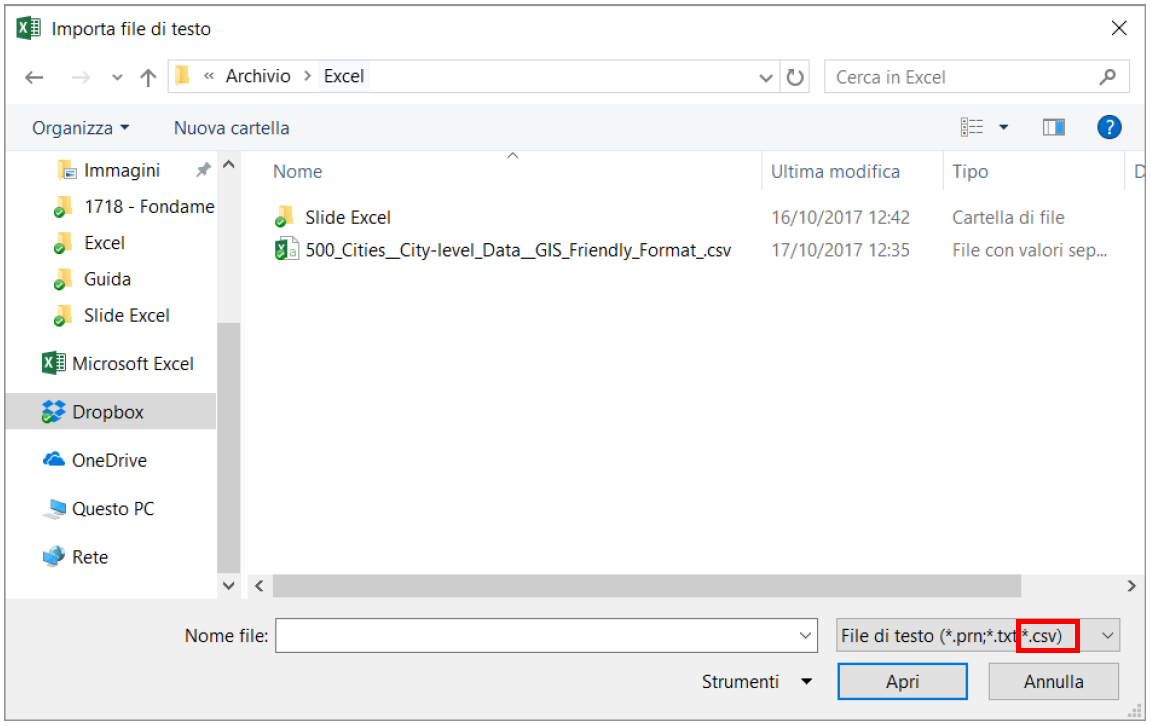 File CSV: cosa sono, come si aprono e come crearli | HTML.it