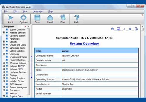 WinAudit | Download HTML.it