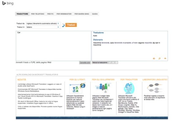 Bing Translator | HTML.it