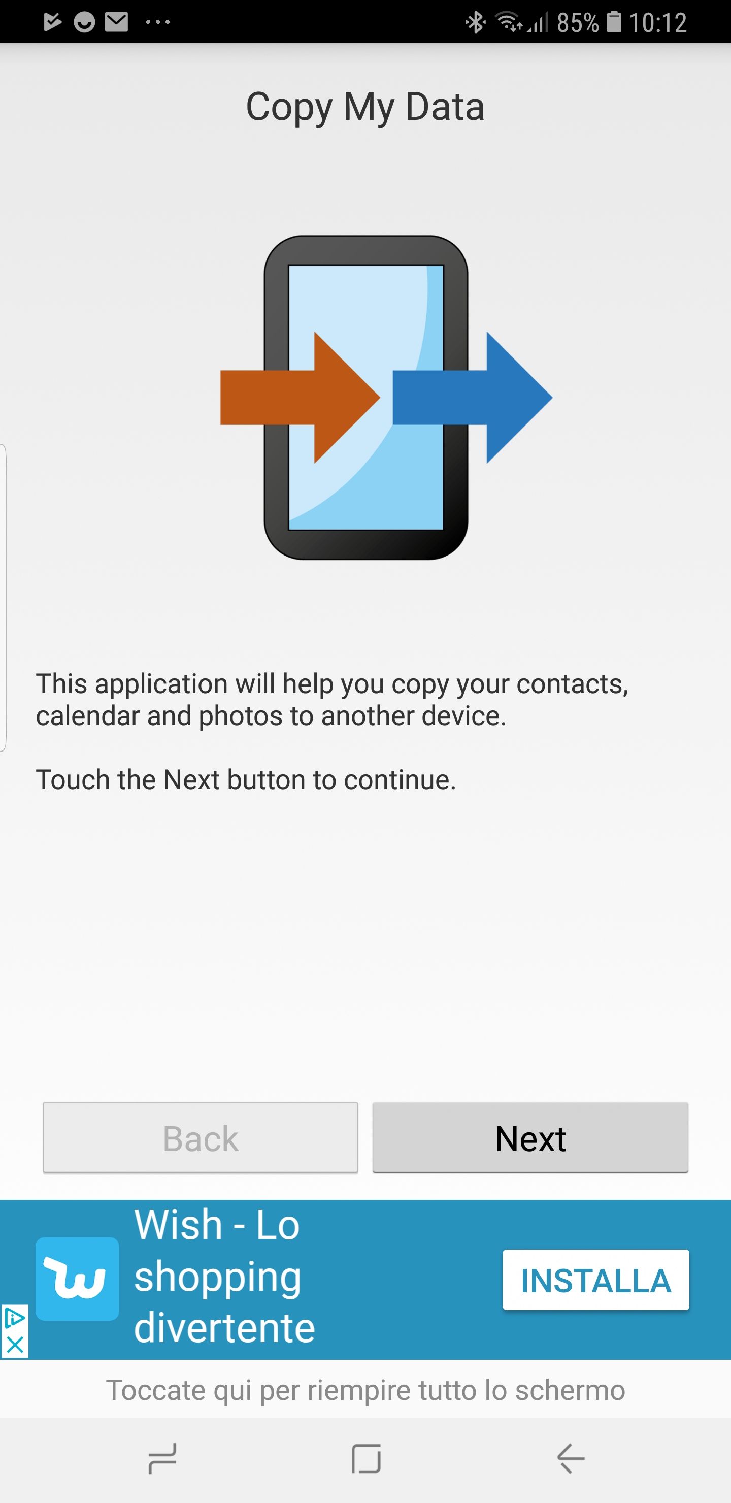 Copy My Data (iOS e Android): trasferimento dati | Download HTML.it
