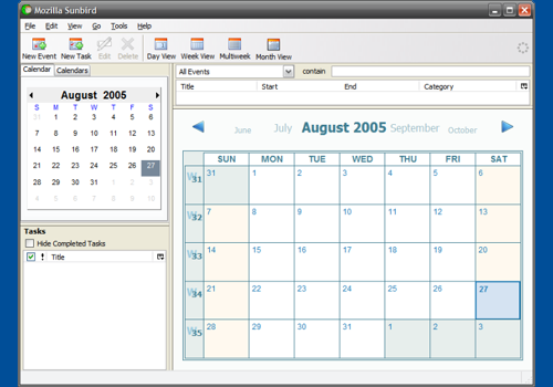 Sunbird Portable | Download HTML.it