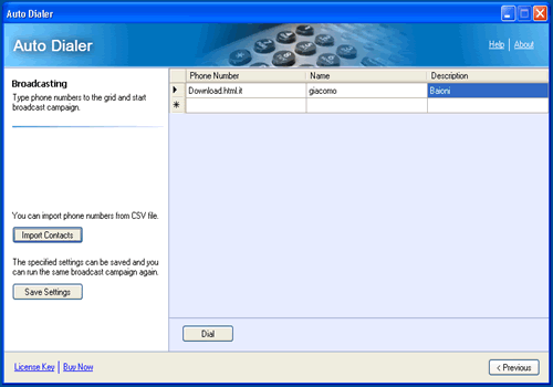 Auto Dialer | Download HTML.it