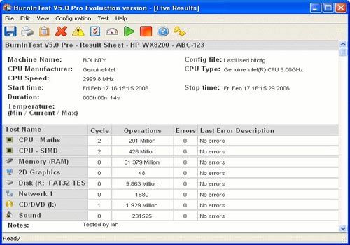 BurnInTest Pro | Download HTML.it