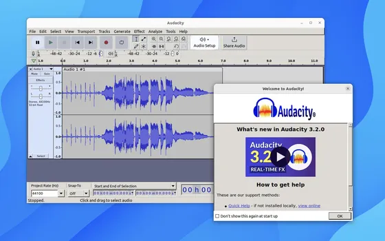 Audacity 3.2: implementati Real-Time Effect ed il supporto a WavPack ...