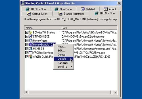 Startup Control Panel | Download HTML.it